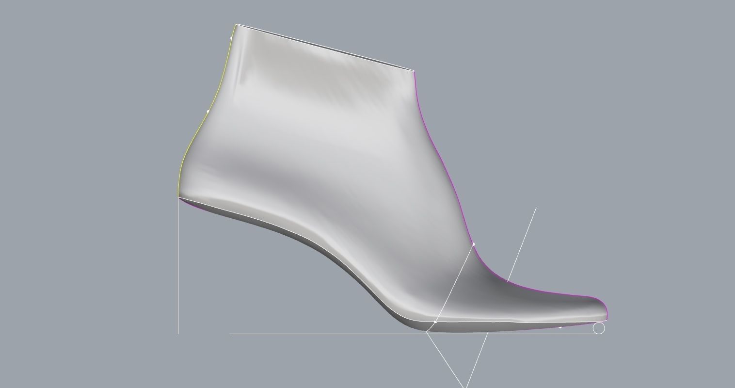 Technical Female Shoe Last 3D model 3D printable | CGTrader