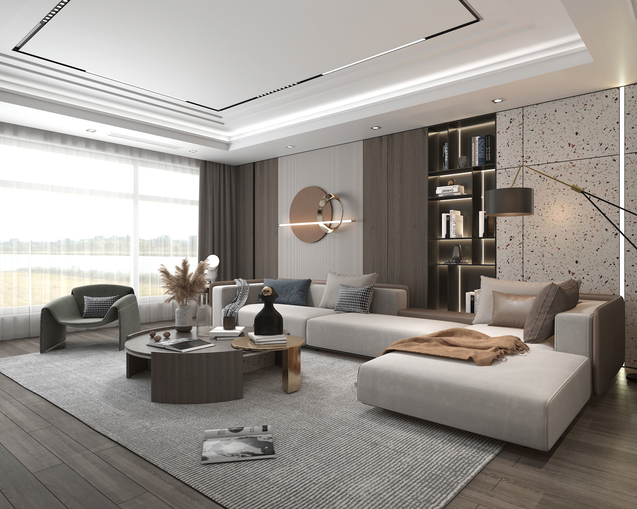 Modern Living Room Scene 3D model | CGTrader