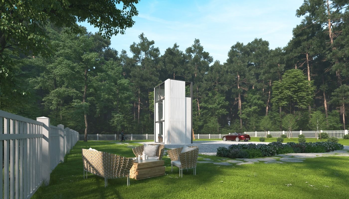 3x4m Small Modern House 3D model animated | CGTrader