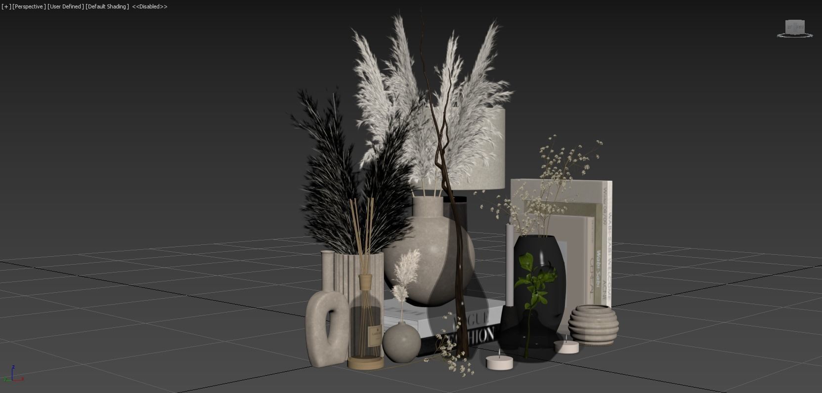 Decorative Set 098 3d Model Cgtrader 9382