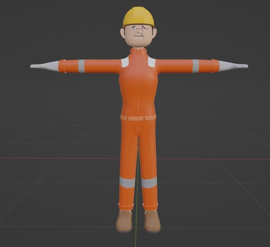 Worker 3D Model for University Assignment free 3D model rigged | CGTrader