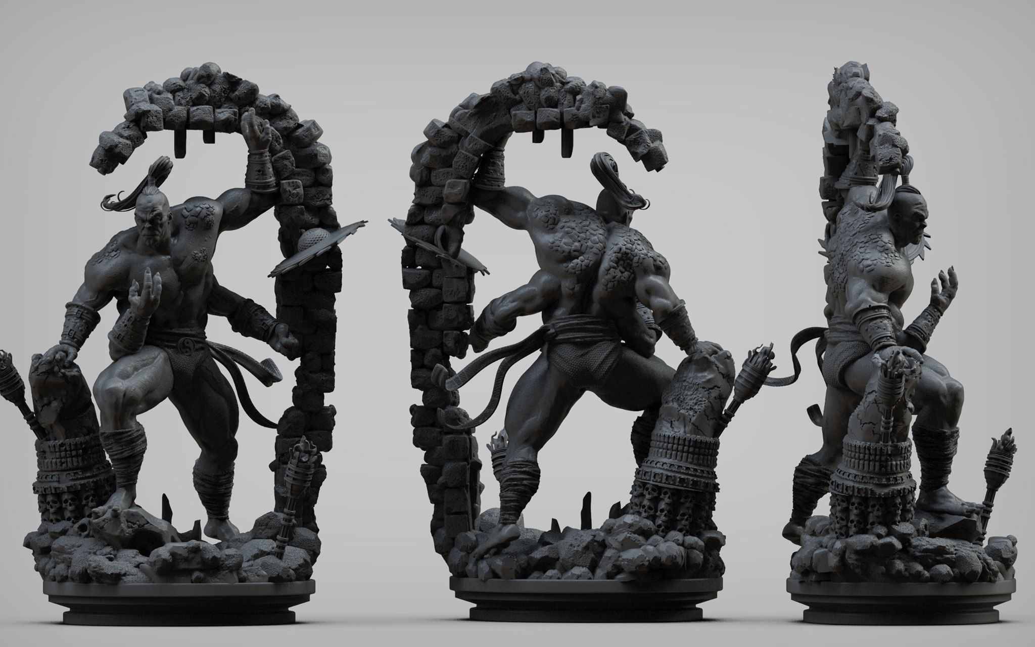mortal kombat goro 3D model 3D printable | CGTrader