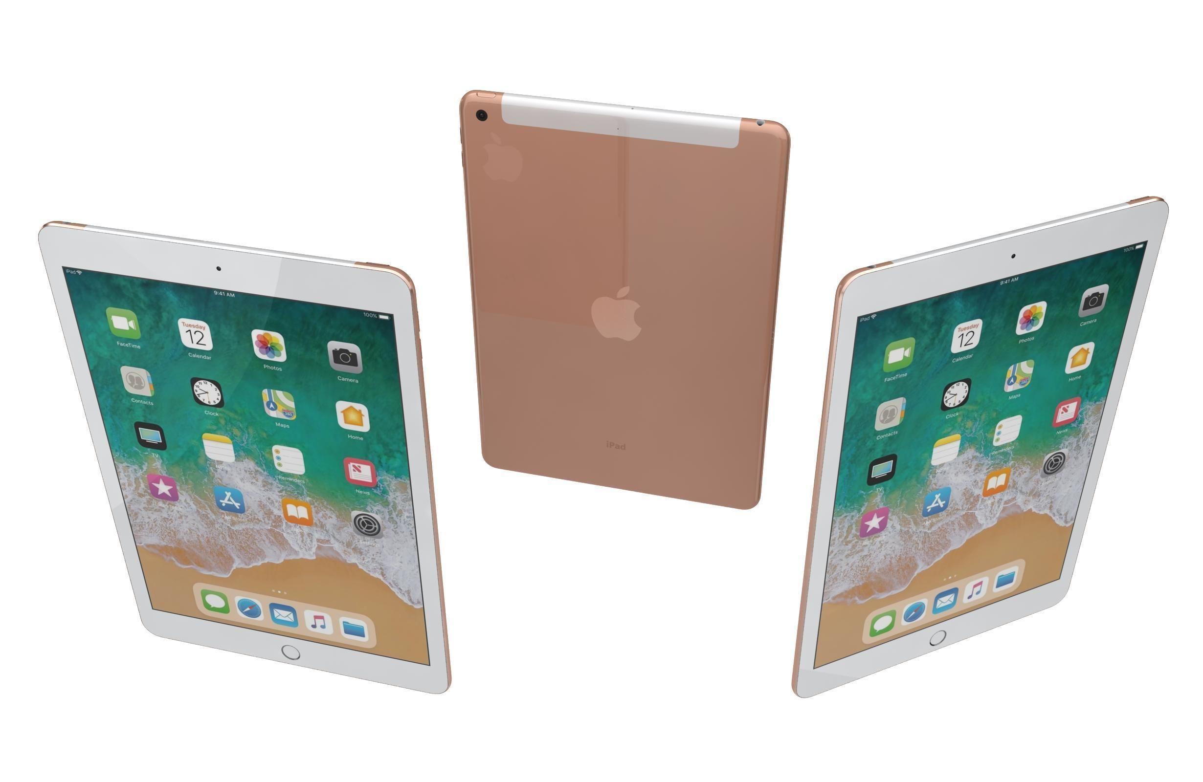 Apple iPad 9 7 6th Gen All Colors 3D model | CGTrader