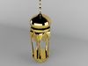 fanoos gold hanging lamp free 3D model | CGTrader