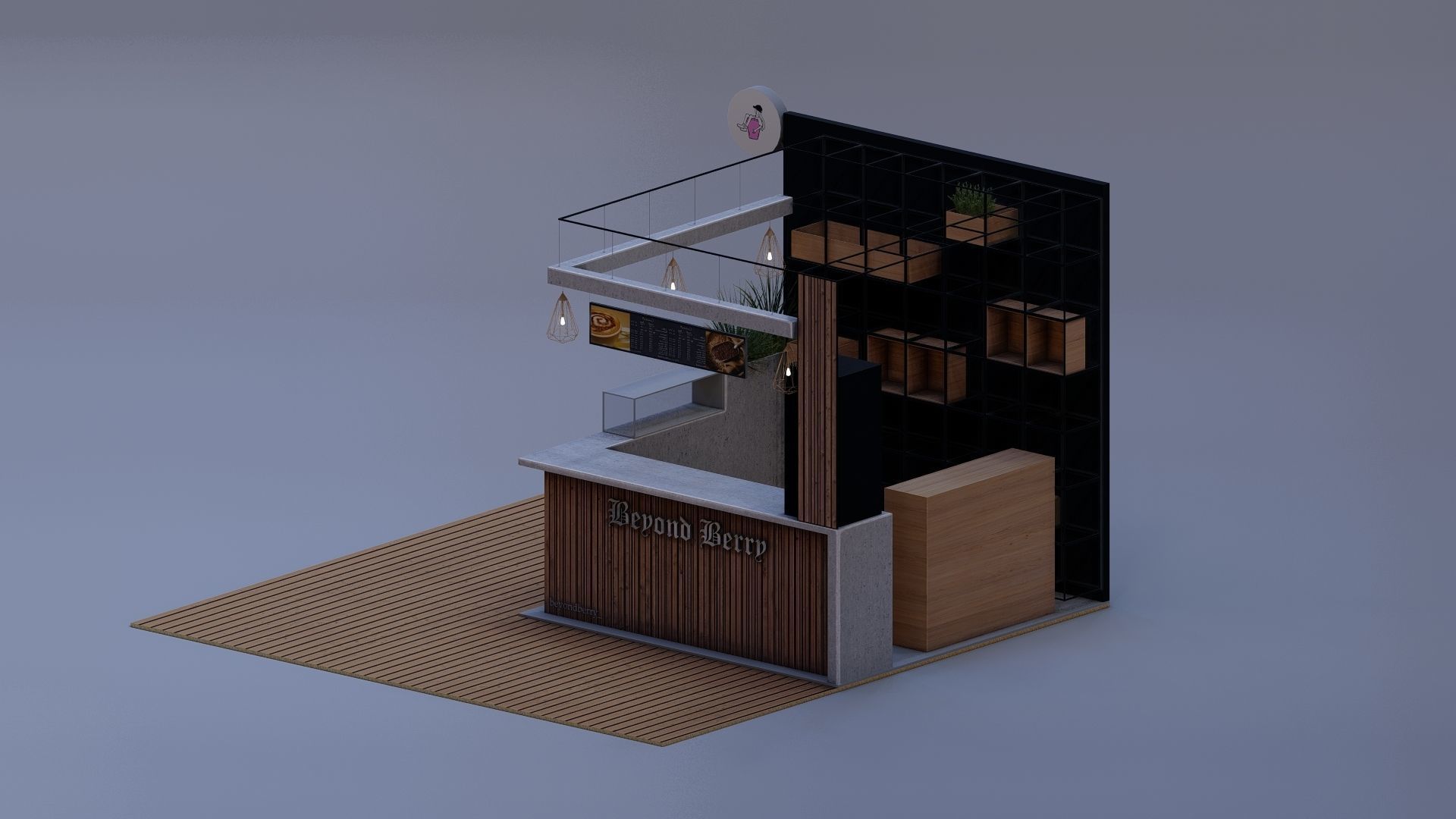 COFFEE KIOSK BOOTH 3D model | CGTrader