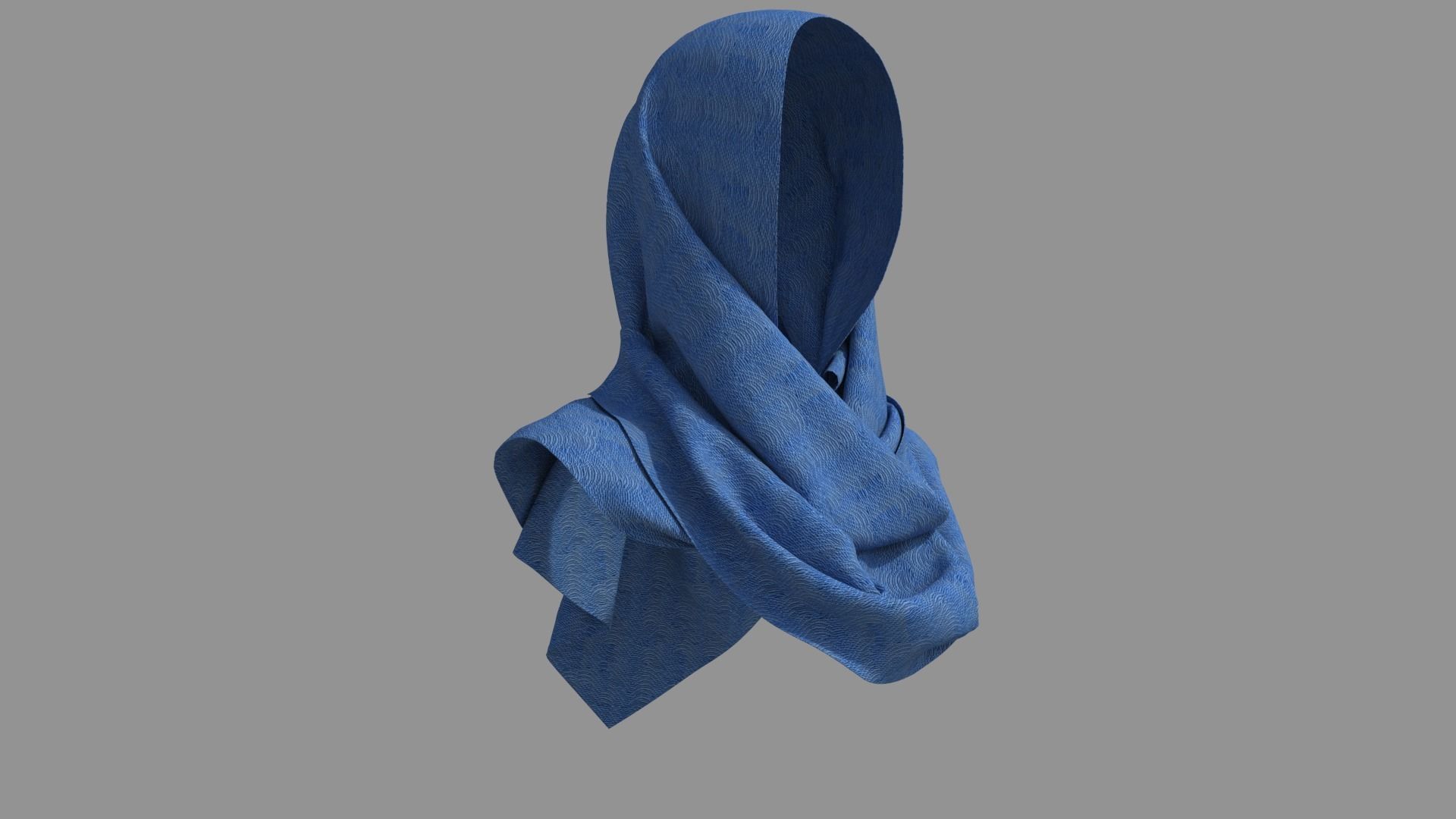 Scarf A 3D model rigged | CGTrader