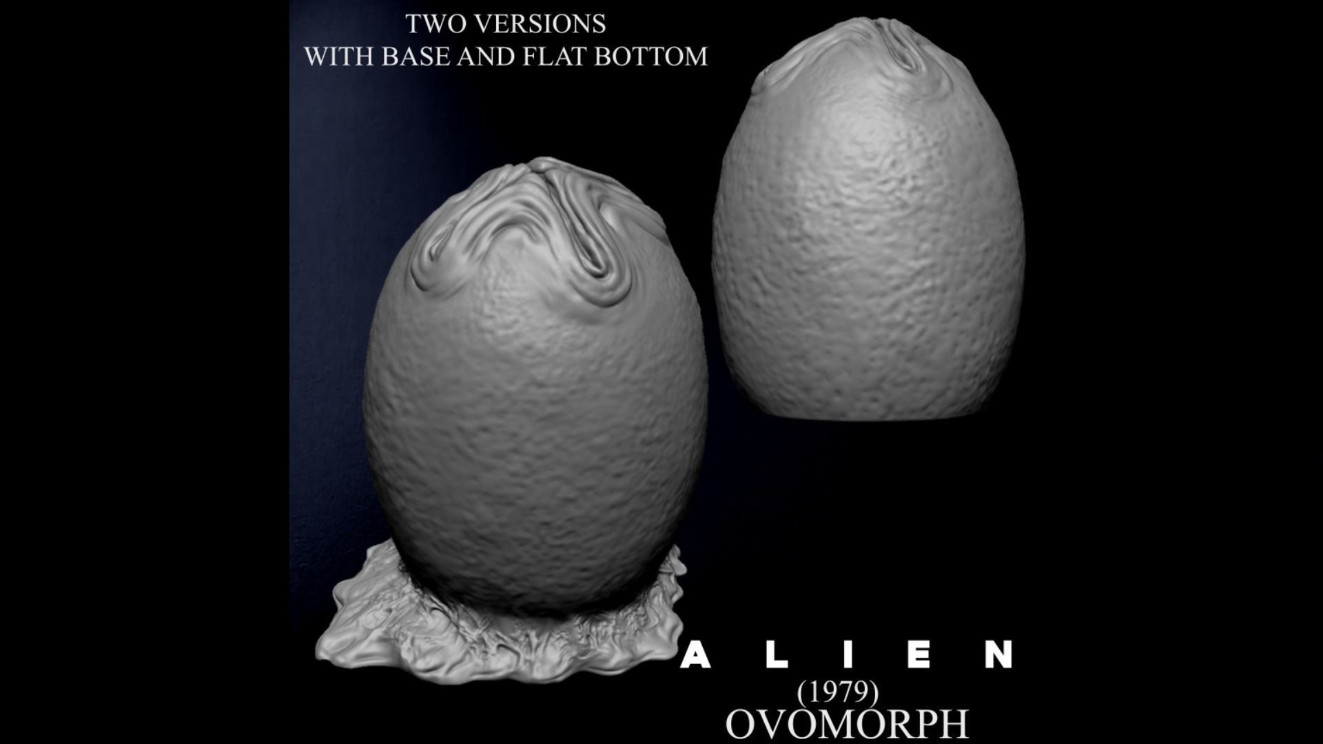 3D PRINTABLE ALIEN EGG OVOMORPH 1979 3D model 3D printable | CGTrader