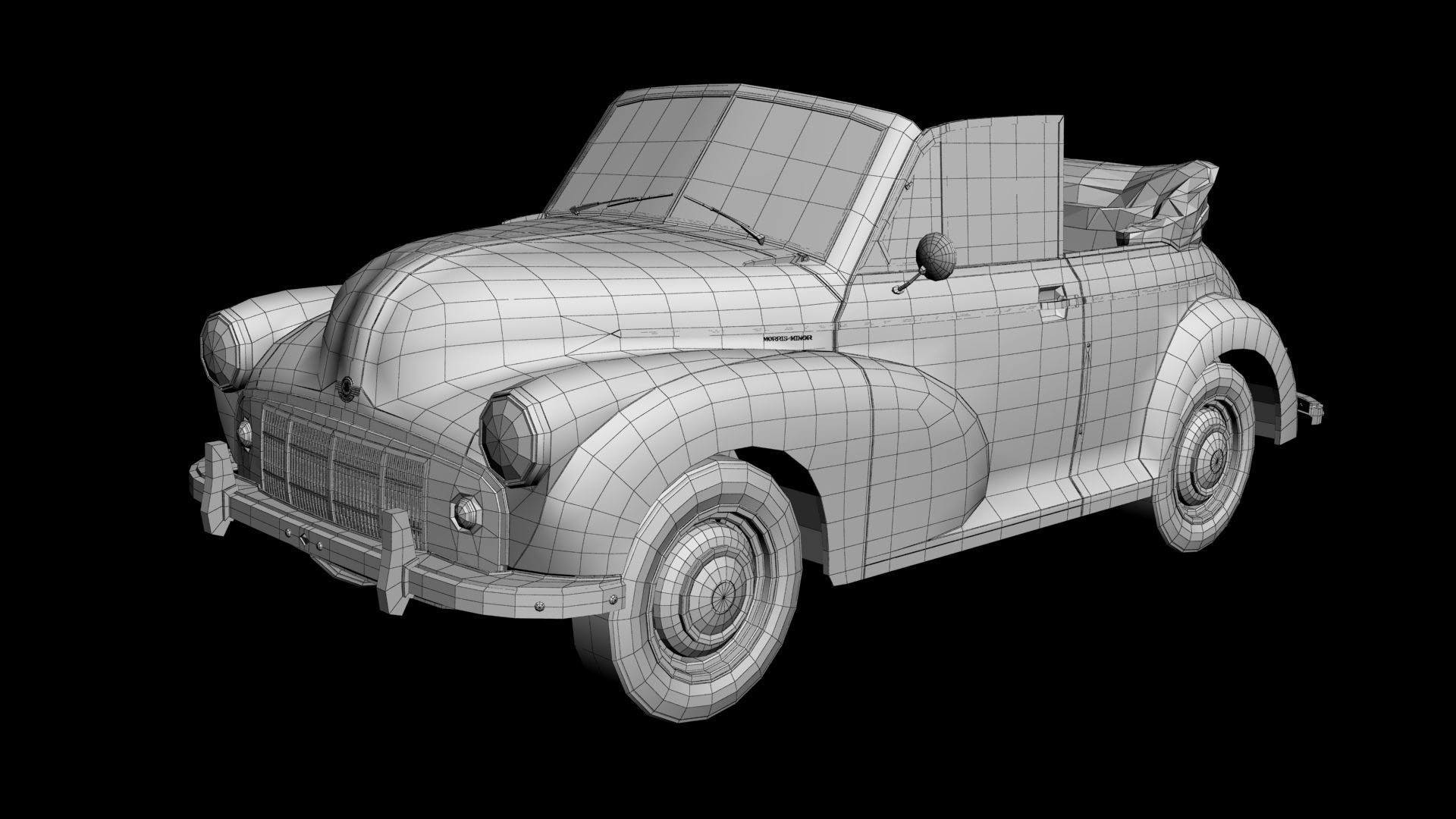 Morris Minor MM mk2 Cabrio 3D model | CGTrader
