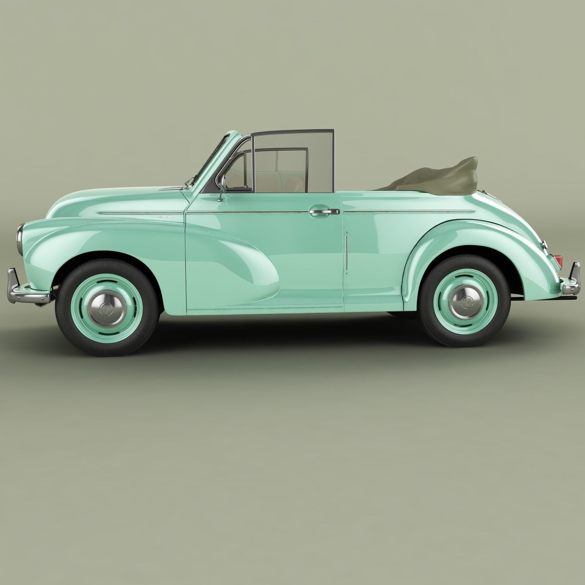 Morris Minor MM mk2 Cabrio 3D model | CGTrader