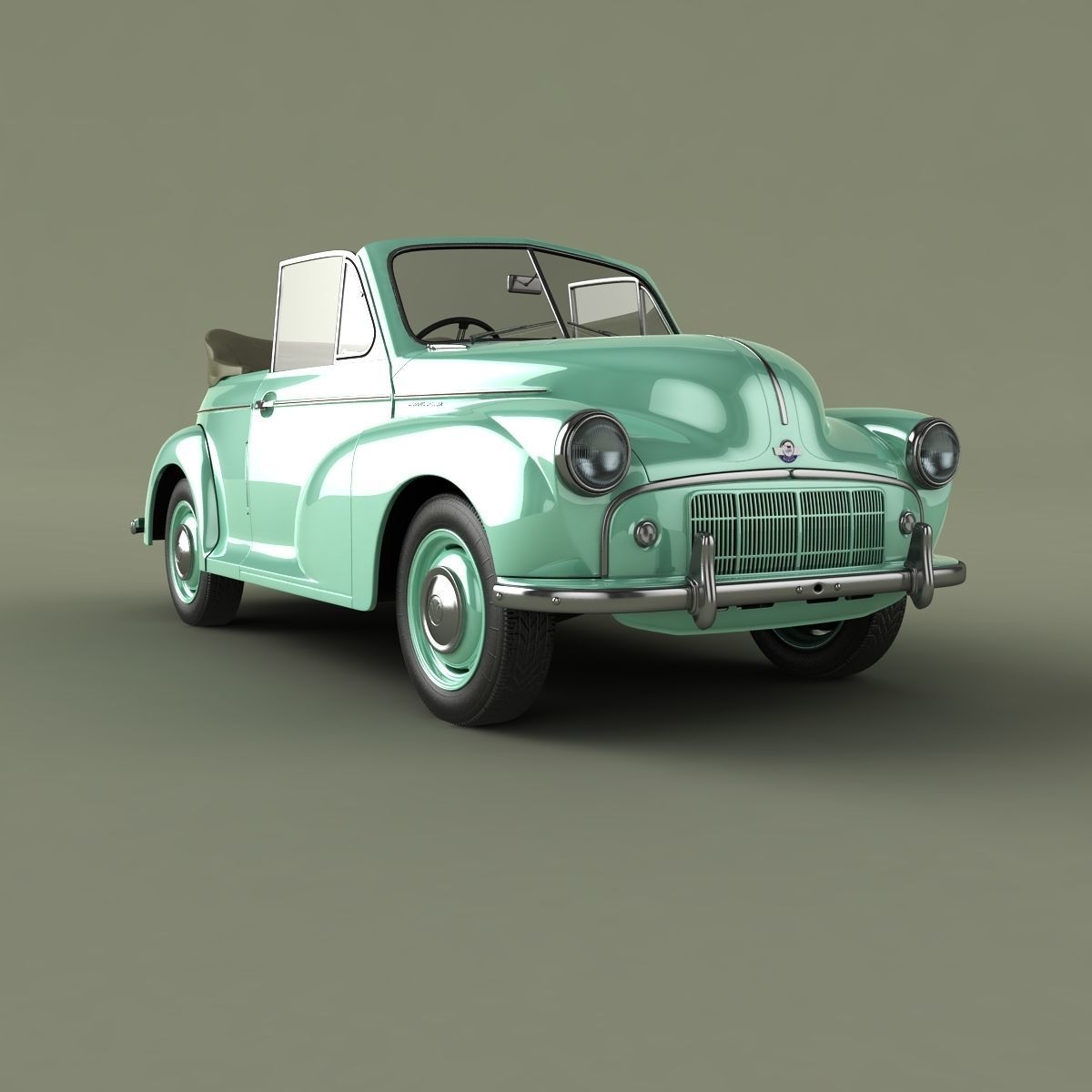 Morris Minor MM mk2 Cabrio 3D model | CGTrader