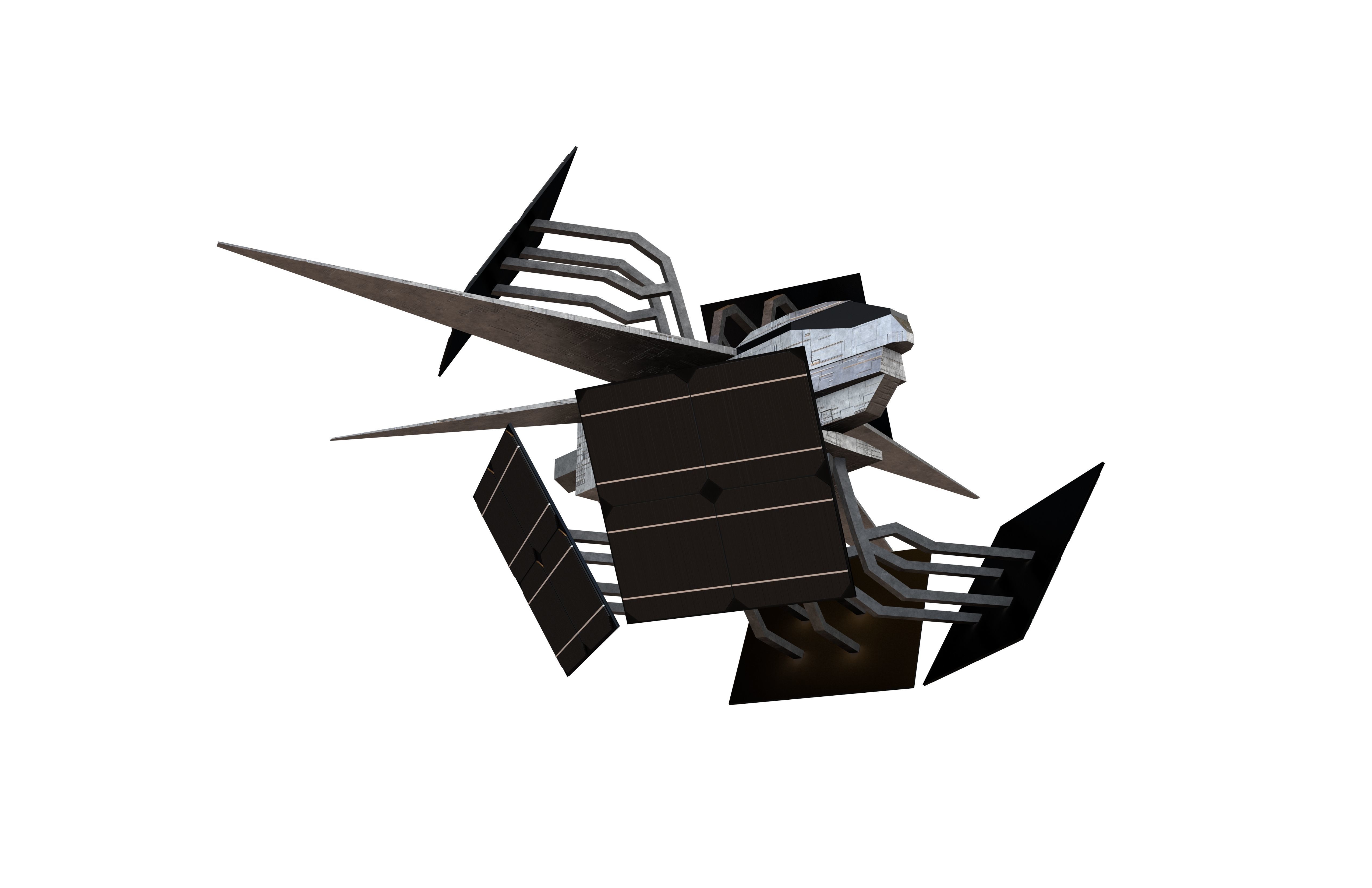 3D model Cartoon Sci Fi Ship v2 002 VR / AR / low-poly | CGTrader
