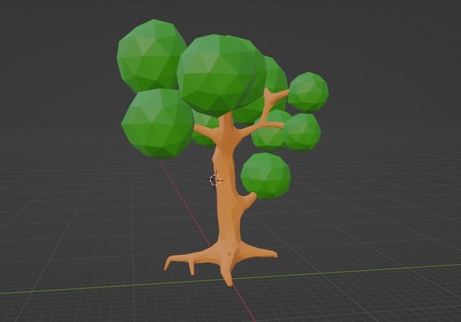 Low-poly Tree made of polygons free VR / AR / low-poly 3D model | CGTrader