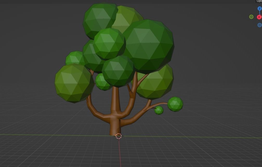 Low-poly Tree made of polygons free VR / AR / low-poly 3D model | CGTrader