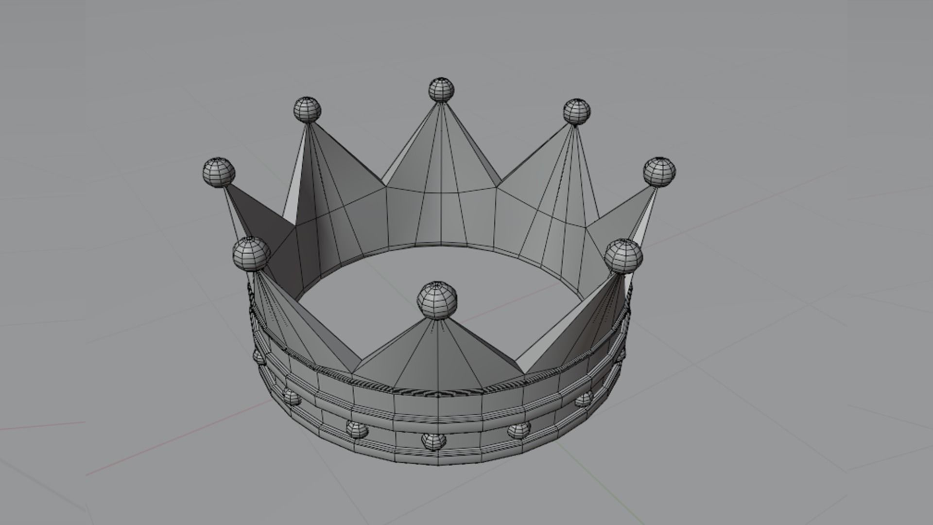 3D model Crown golden VR / AR / low-poly | CGTrader