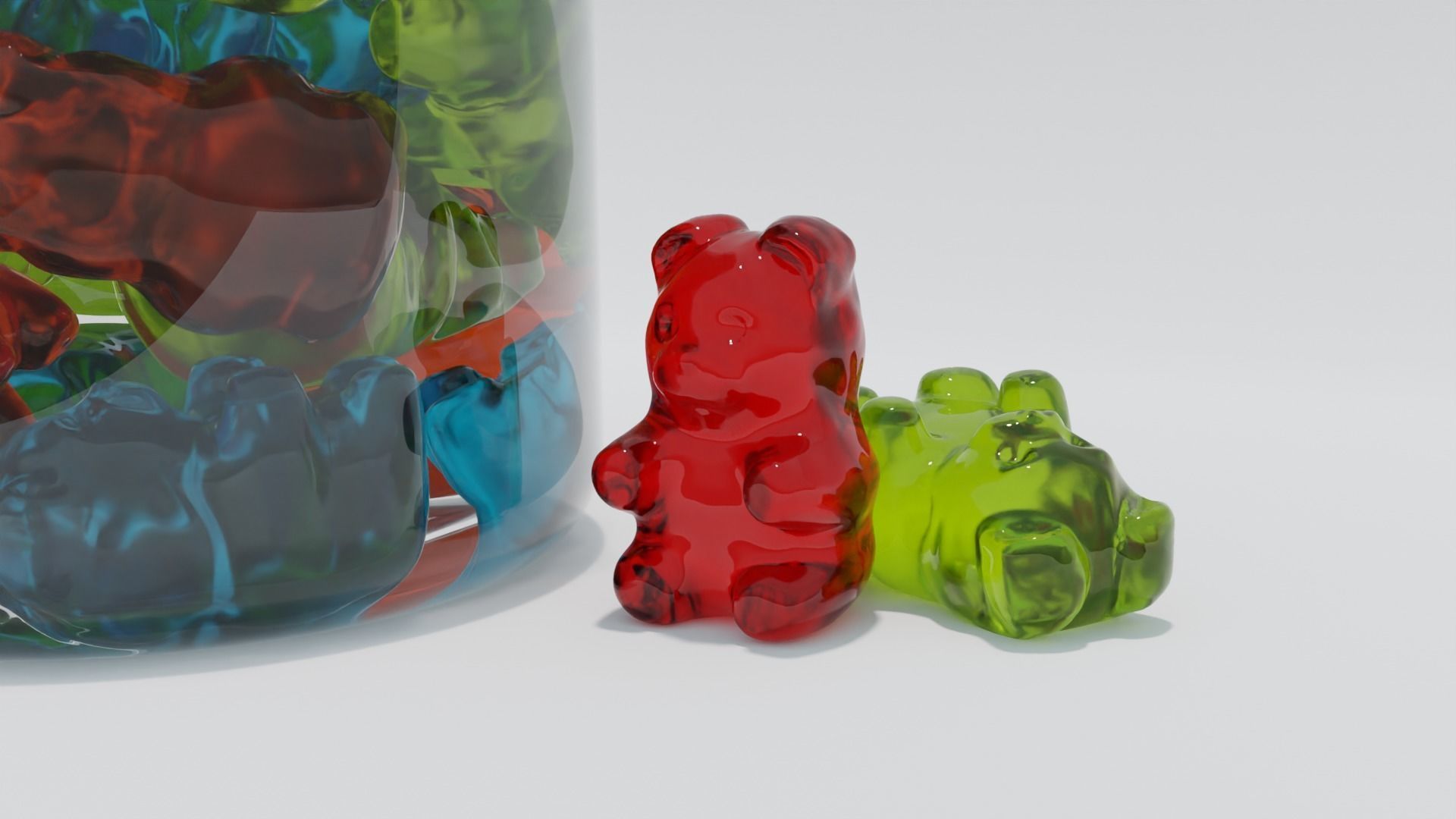 3D model Gummies With Jar 3D Model Download - 3D Jar - Gummy 3D Model ...