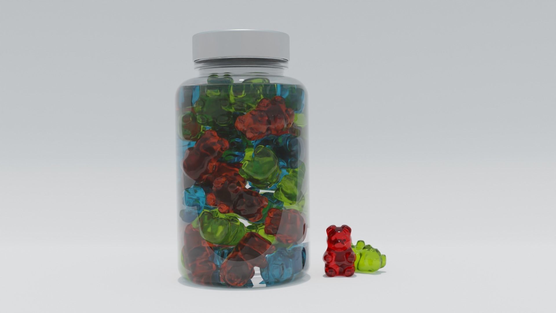 3D model Gummies With Jar 3D Model Download - 3D Jar - Gummy 3D Model ...