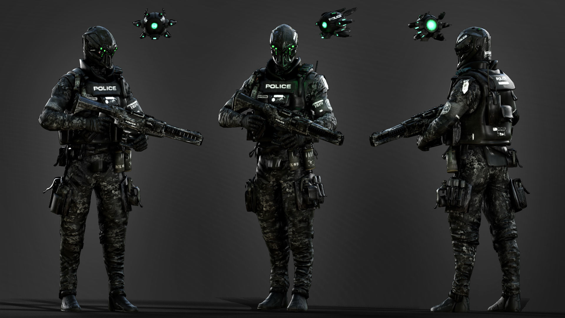 3D Model Collection Sci Fi Soldiers VR / AR / low-poly | CGTrader