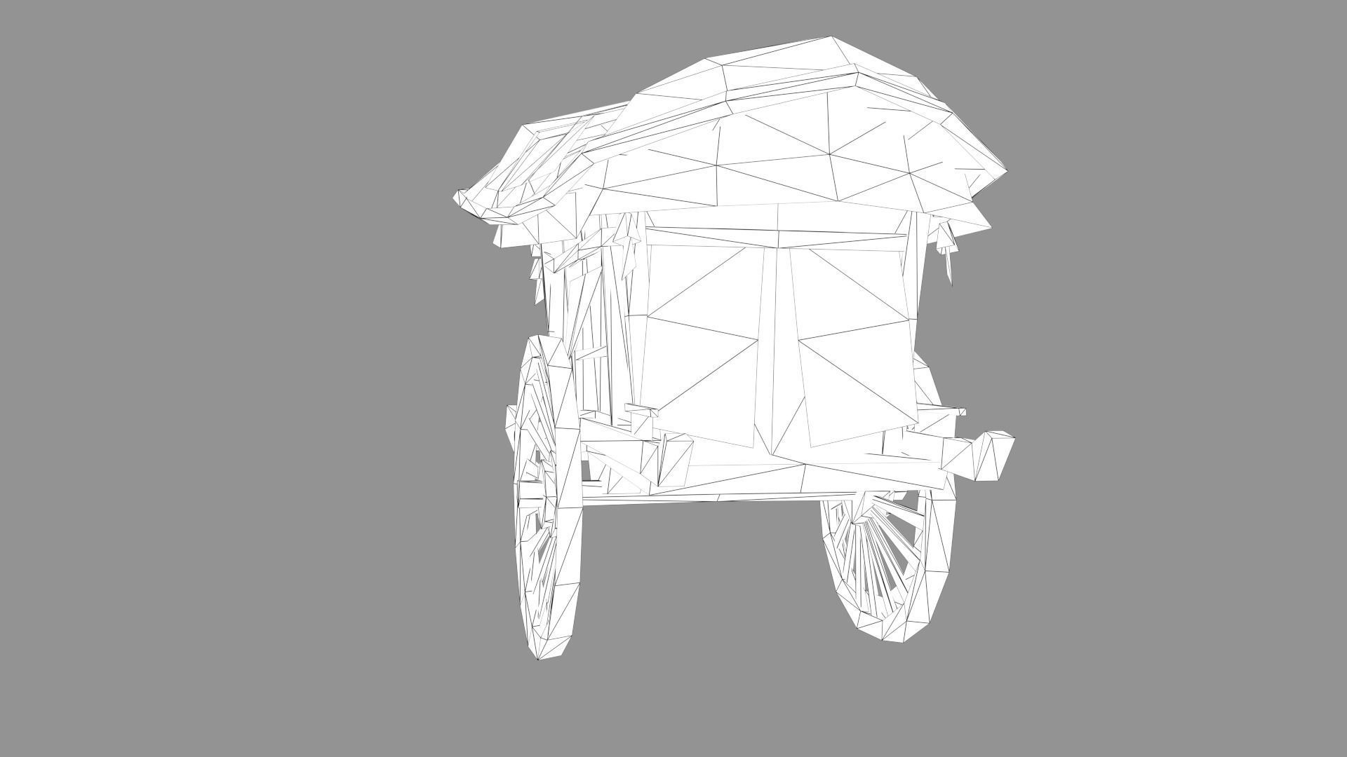 Tent carriage - ancient means of transport 3D model 3D model | CGTrader
