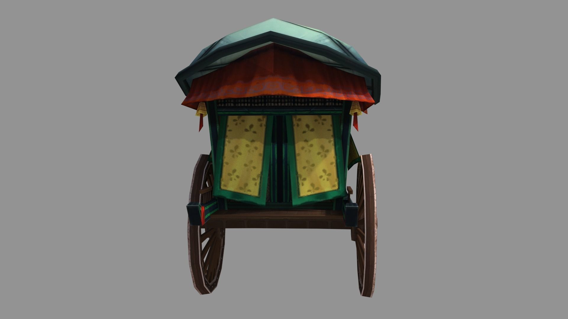Tent carriage - ancient means of transport 3D model 3D model | CGTrader
