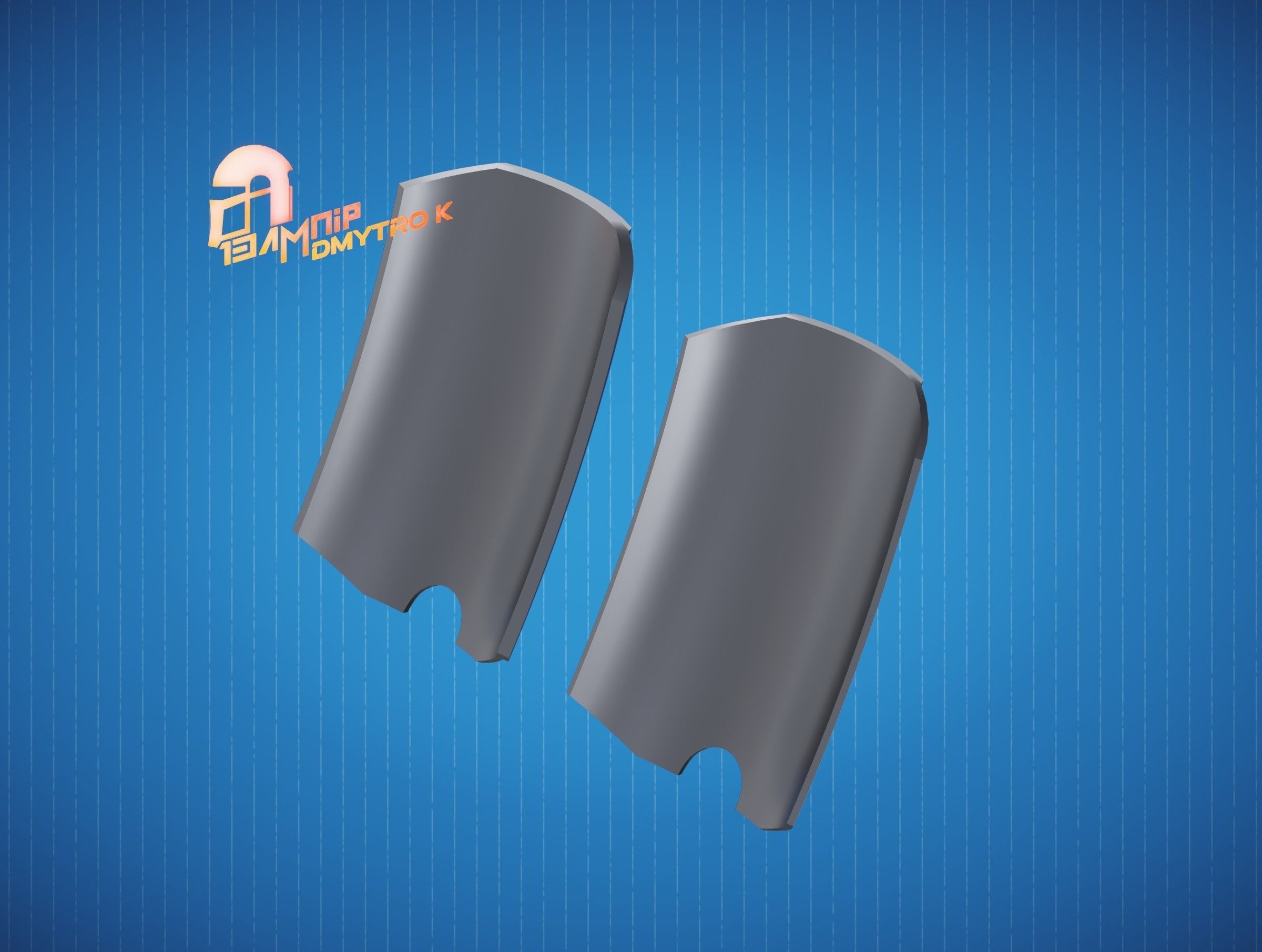 Custom Mandalorian Thigh Armor 3D model 3D printable | CGTrader