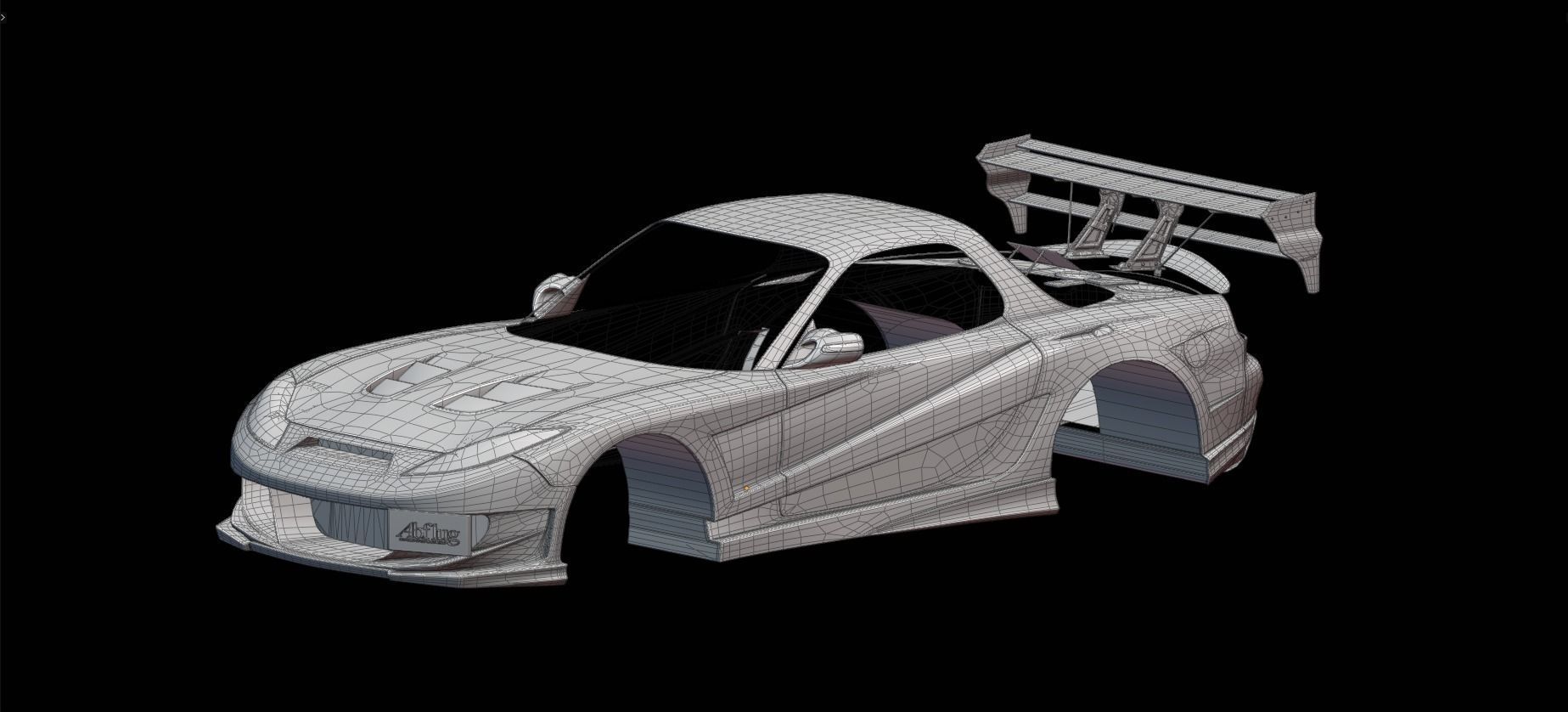 Mazda RX-7 Abflug Arde 3D model | CGTrader