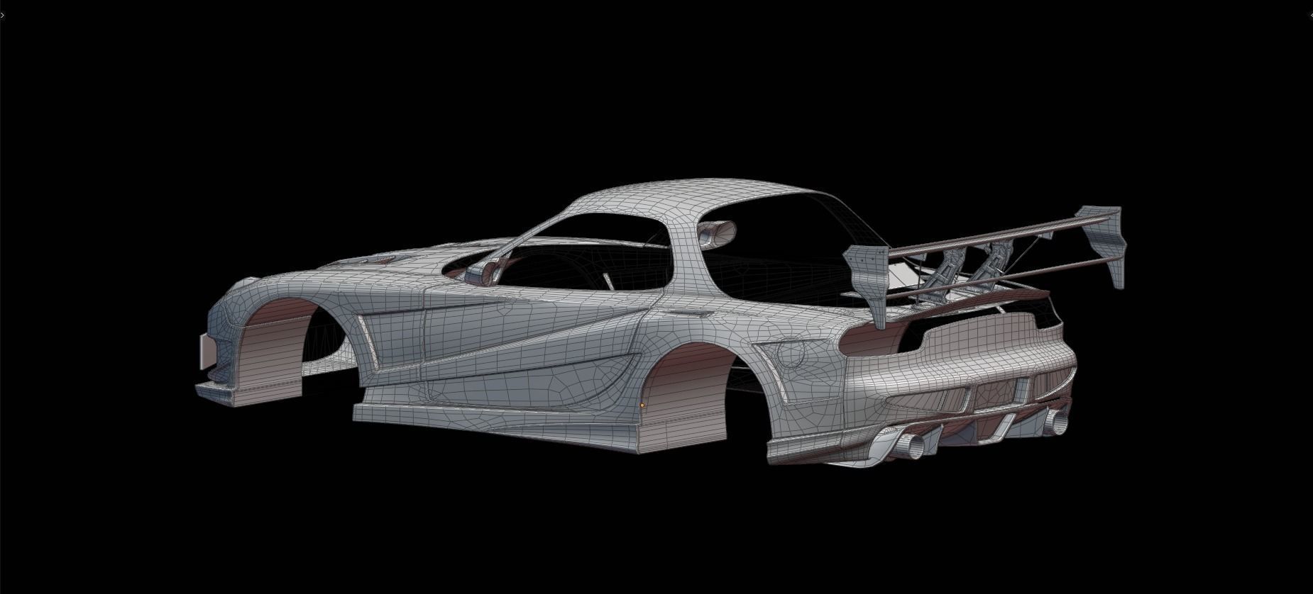 Mazda RX-7 Abflug Arde 3D model | CGTrader