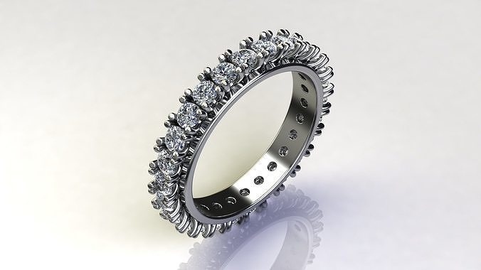 Eternity Ring 3D model 3D printable | CGTrader