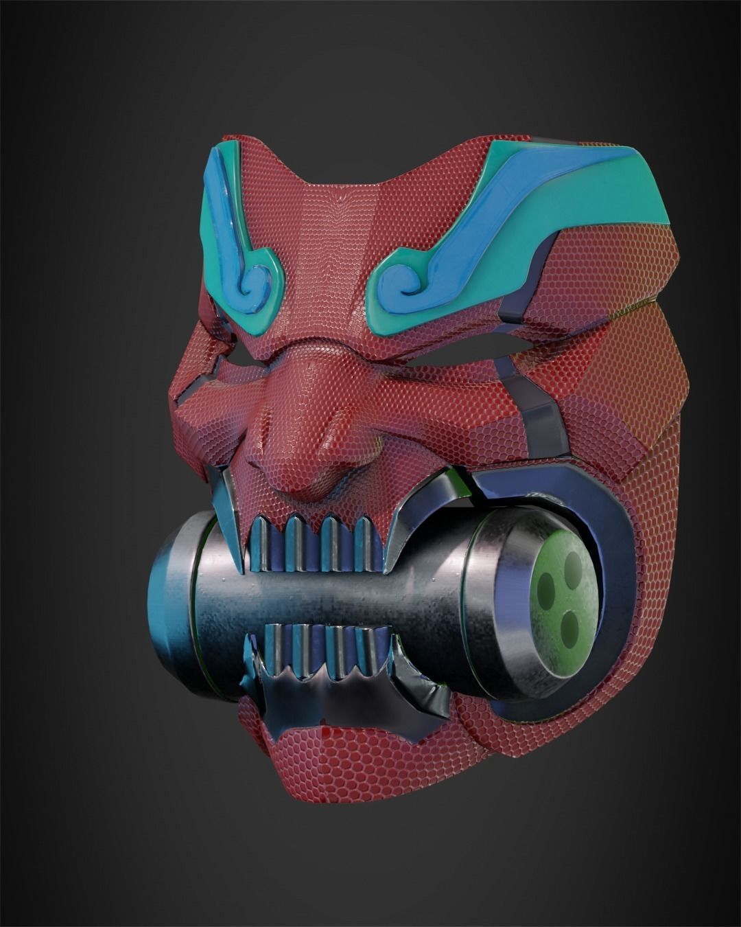 Overwatch 2 Genji BattlePass Mask for cosplay 3D model 3D printable ...