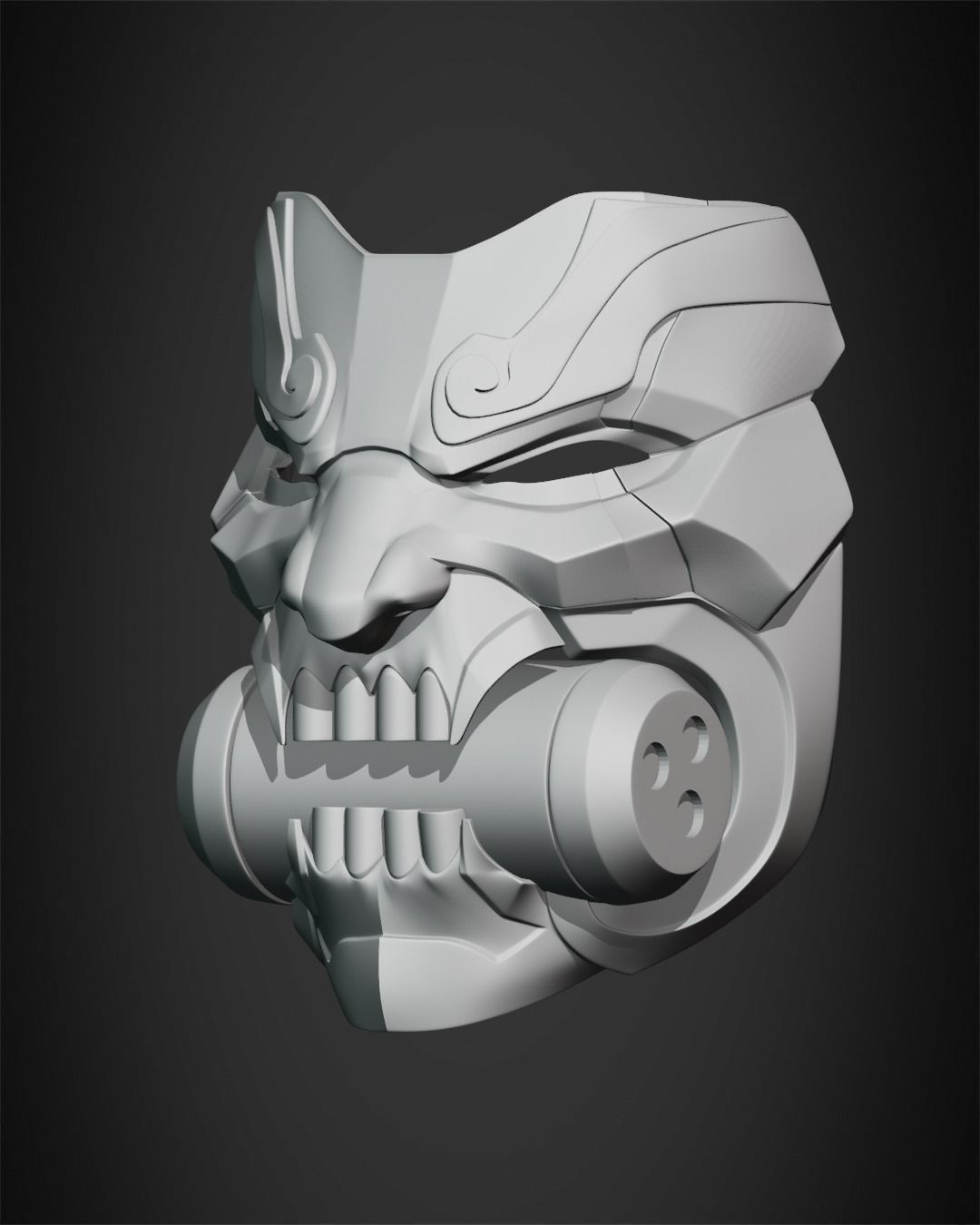 Overwatch 2 Genji BattlePass Mask for cosplay 3D model 3D printable ...