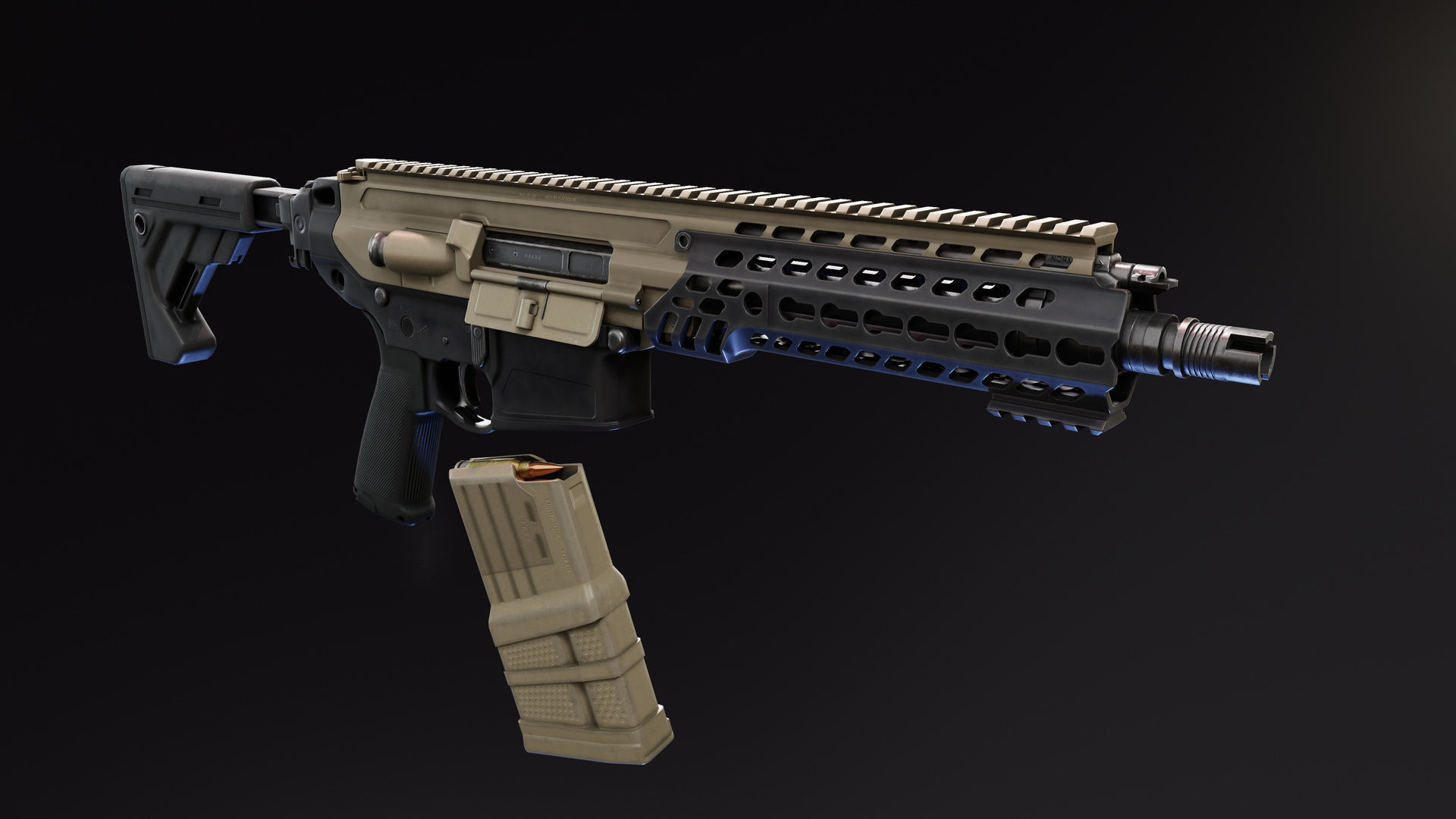 3D model Sig MCX Raptor VR / AR / low-poly | CGTrader