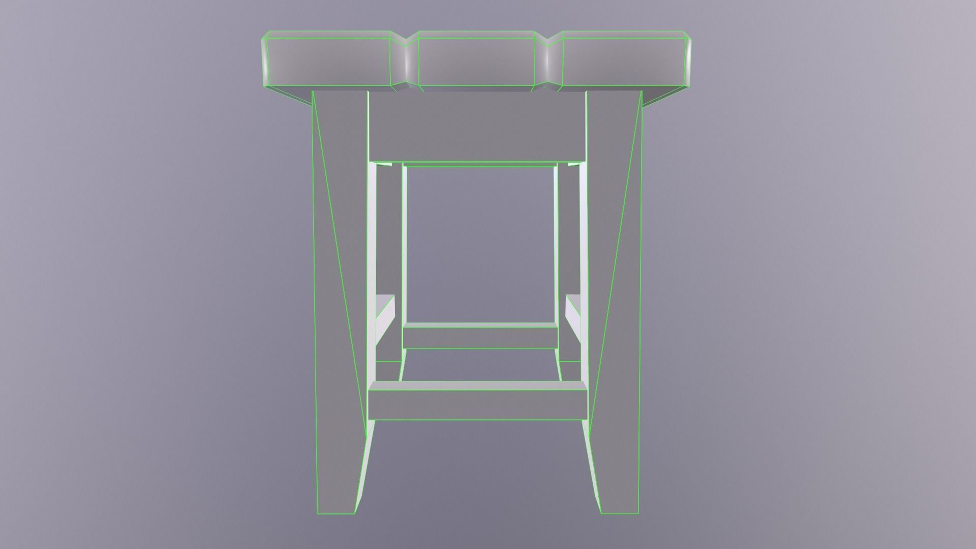 3D model Stylized medieval stool VR / AR / low-poly | CGTrader