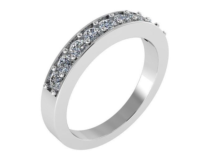 Round Diamond ring with small stones 2804 3D print model 3D model 3D ...