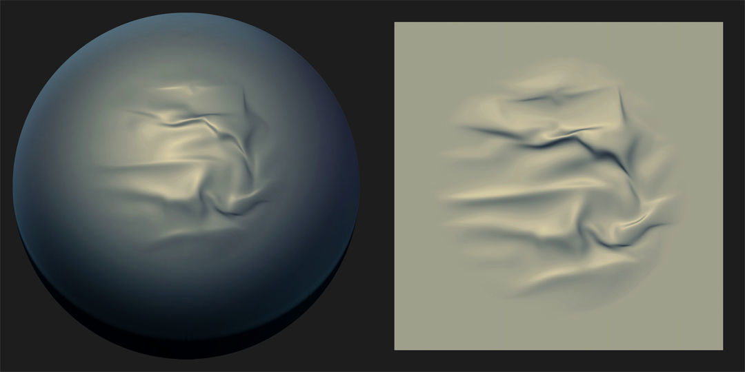 3D model Cloth Wrinkles VDM Brushes and Alpha Vol 4 VR / AR / low-poly ...