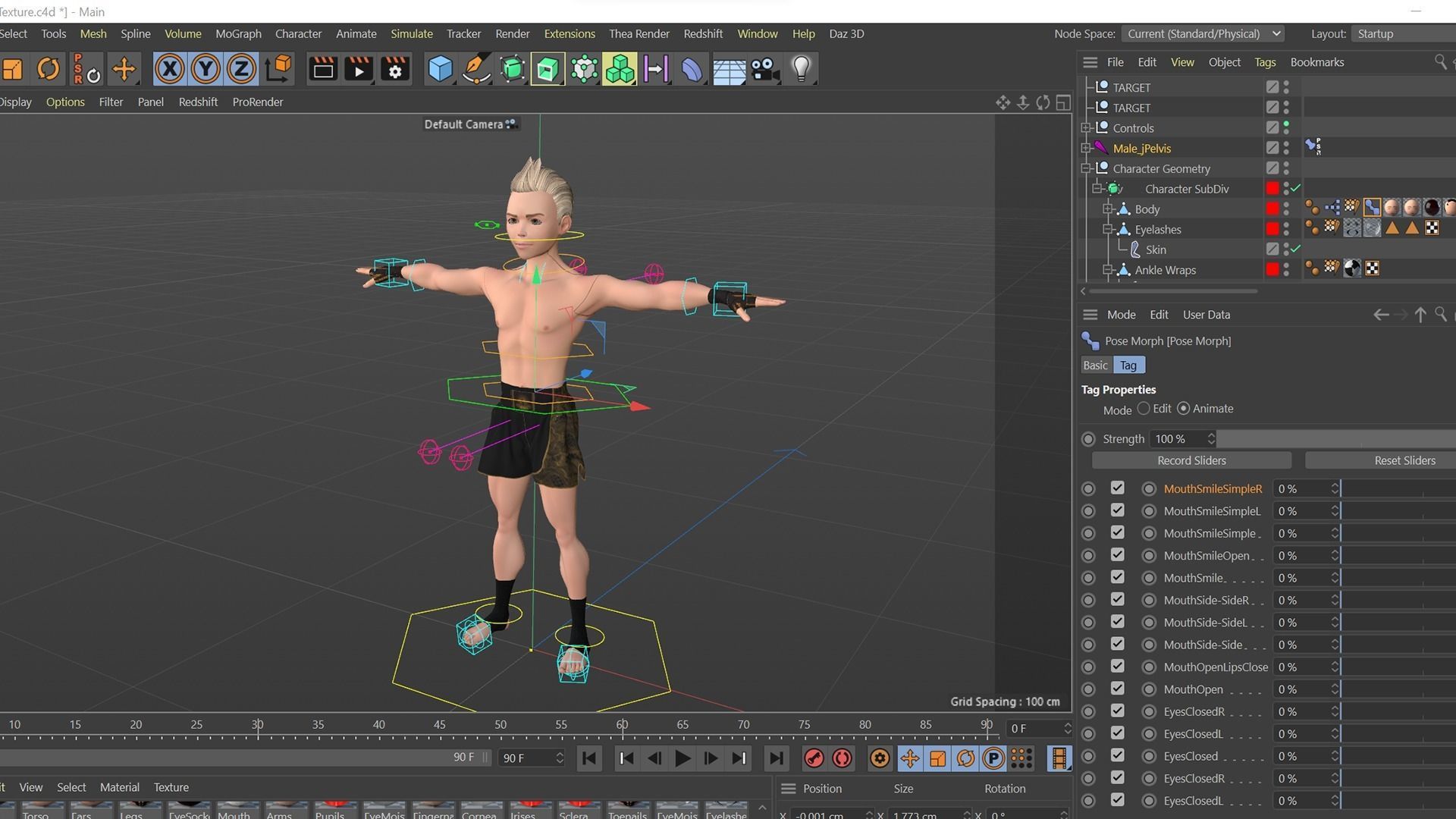 Cartoon Fighter Man Rigged 3D model rigged | CGTrader