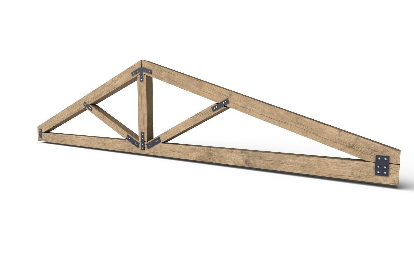 3D model Wooden Roof Truss 02 VR / AR / low-poly | CGTrader