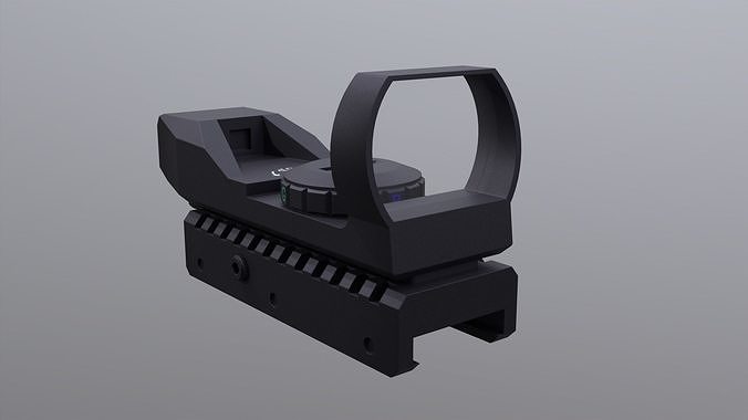 3D model Red Dot Sight VR / AR / low-poly | CGTrader