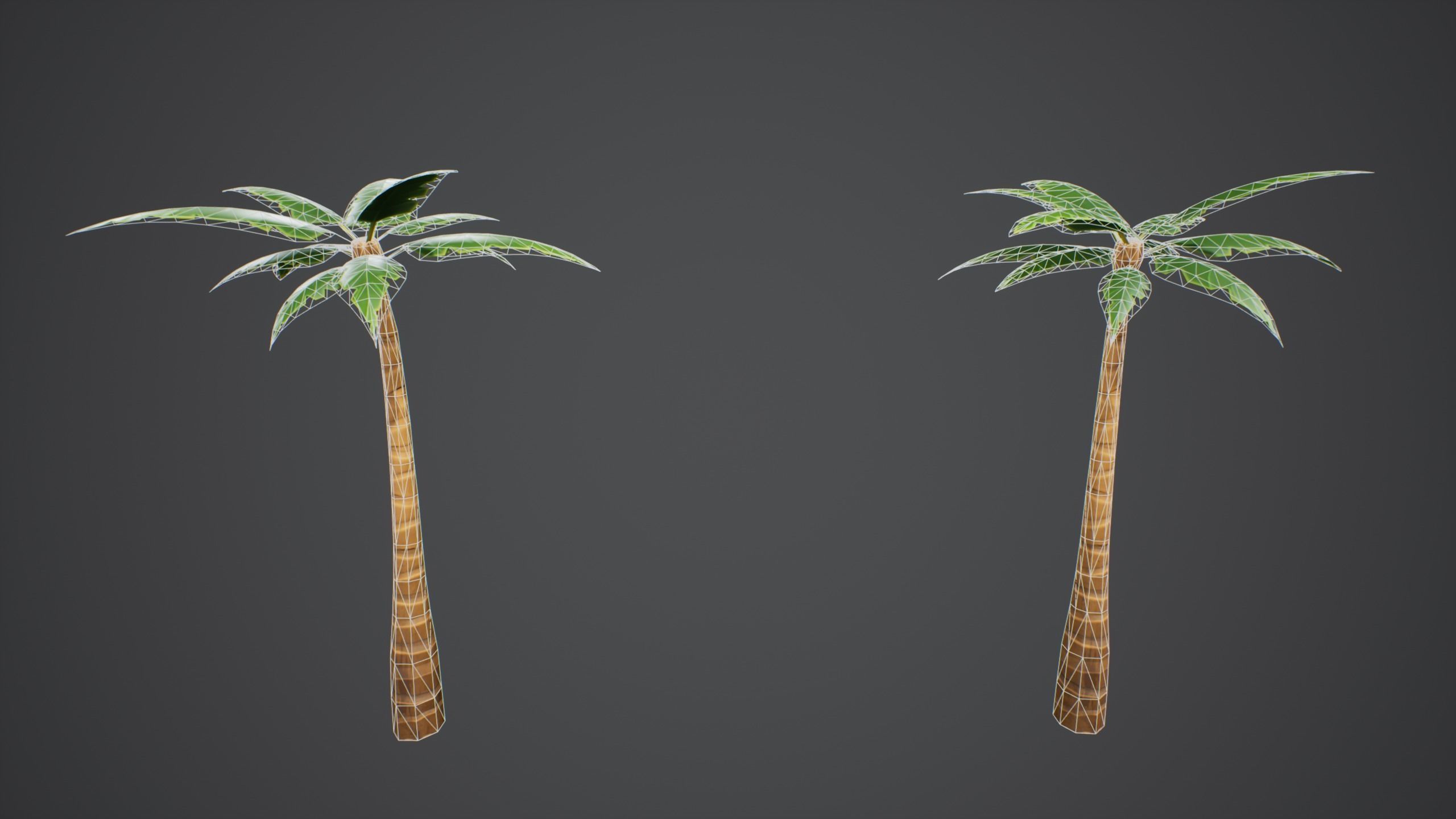 3D model Stylized Palm Tree 02 VR / AR / low-poly | CGTrader