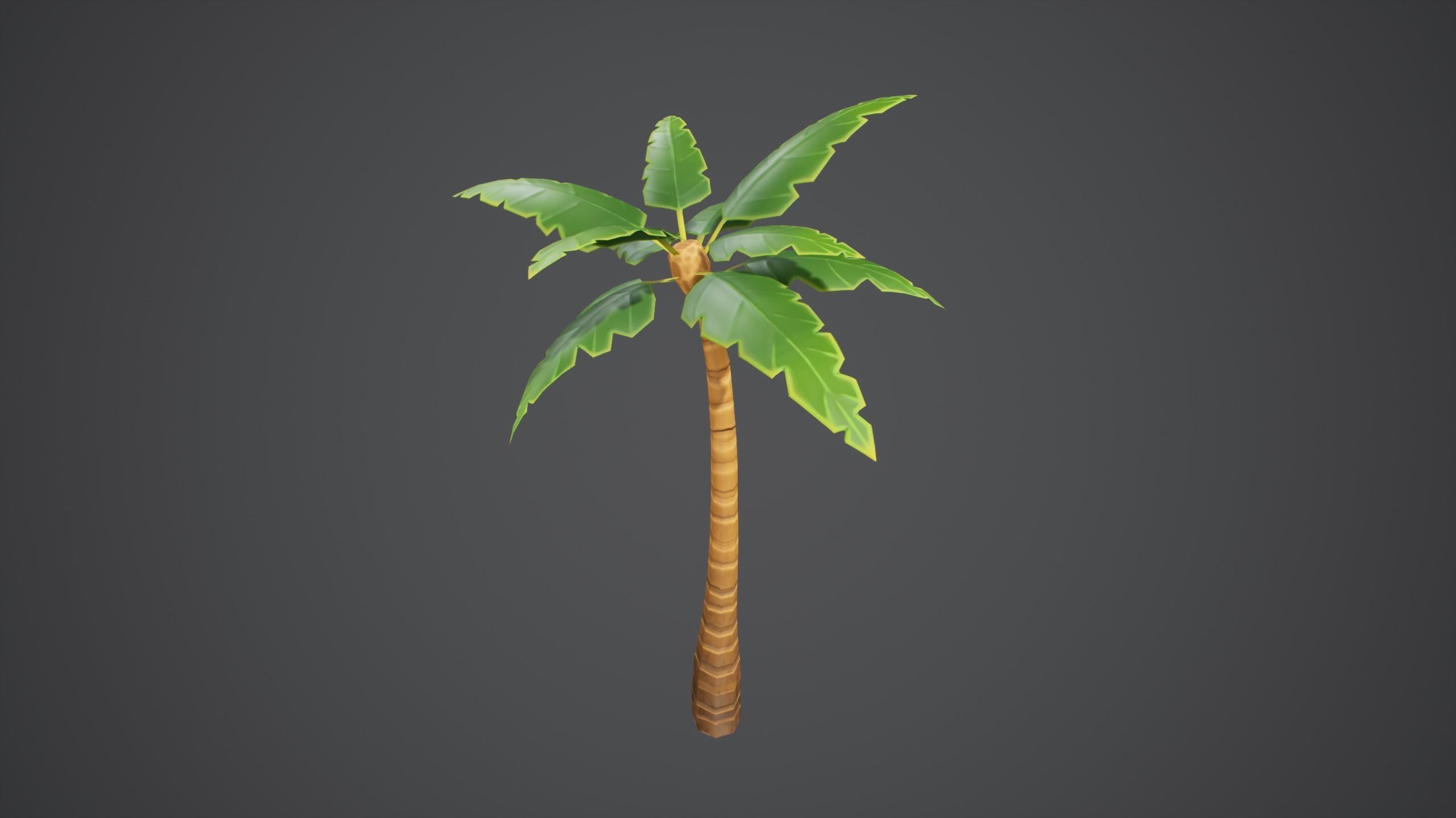 3D model Stylized Palm Tree 02 VR / AR / low-poly | CGTrader