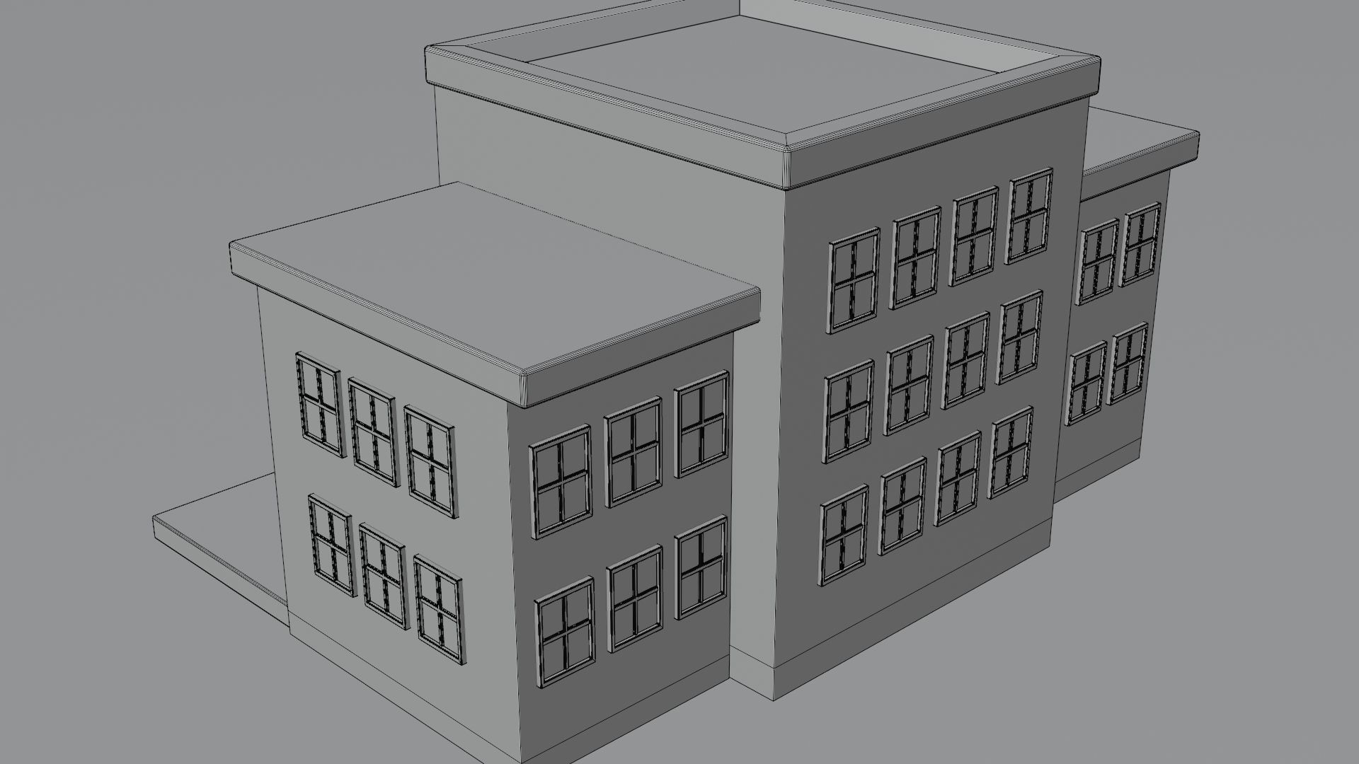 Cartoon Hospital Building 3D model | CGTrader