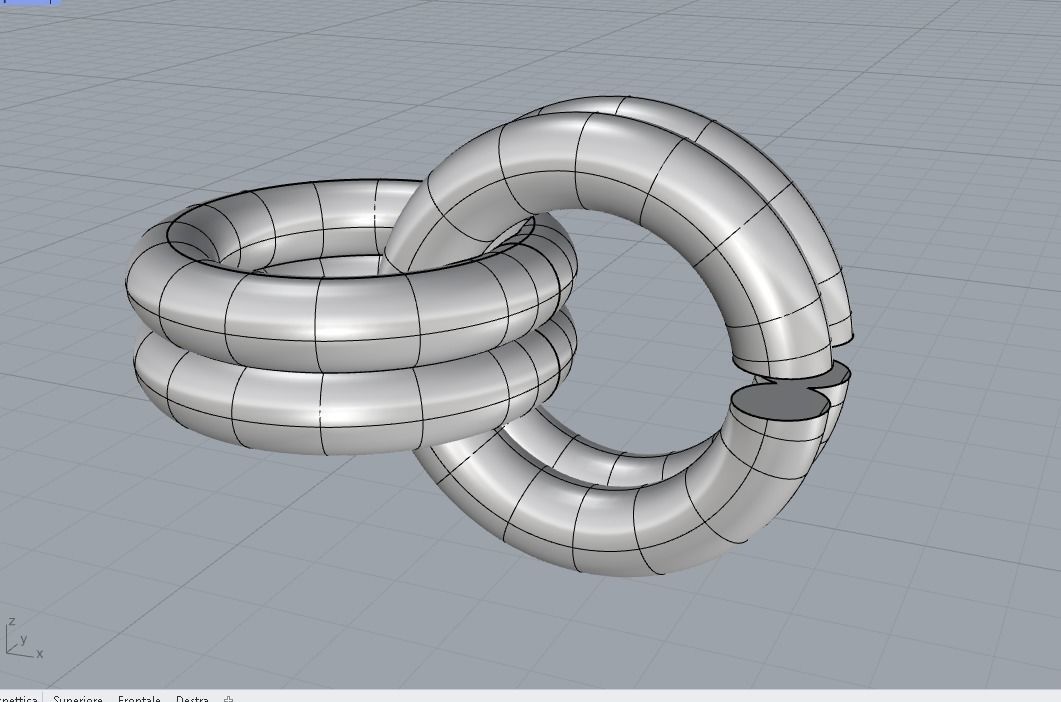 Double ring chain link 3D model 3D printable | CGTrader