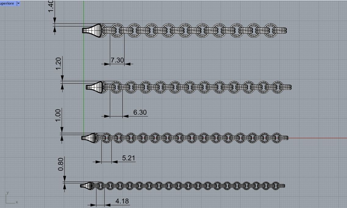 Double ring chain link 3D model 3D printable | CGTrader