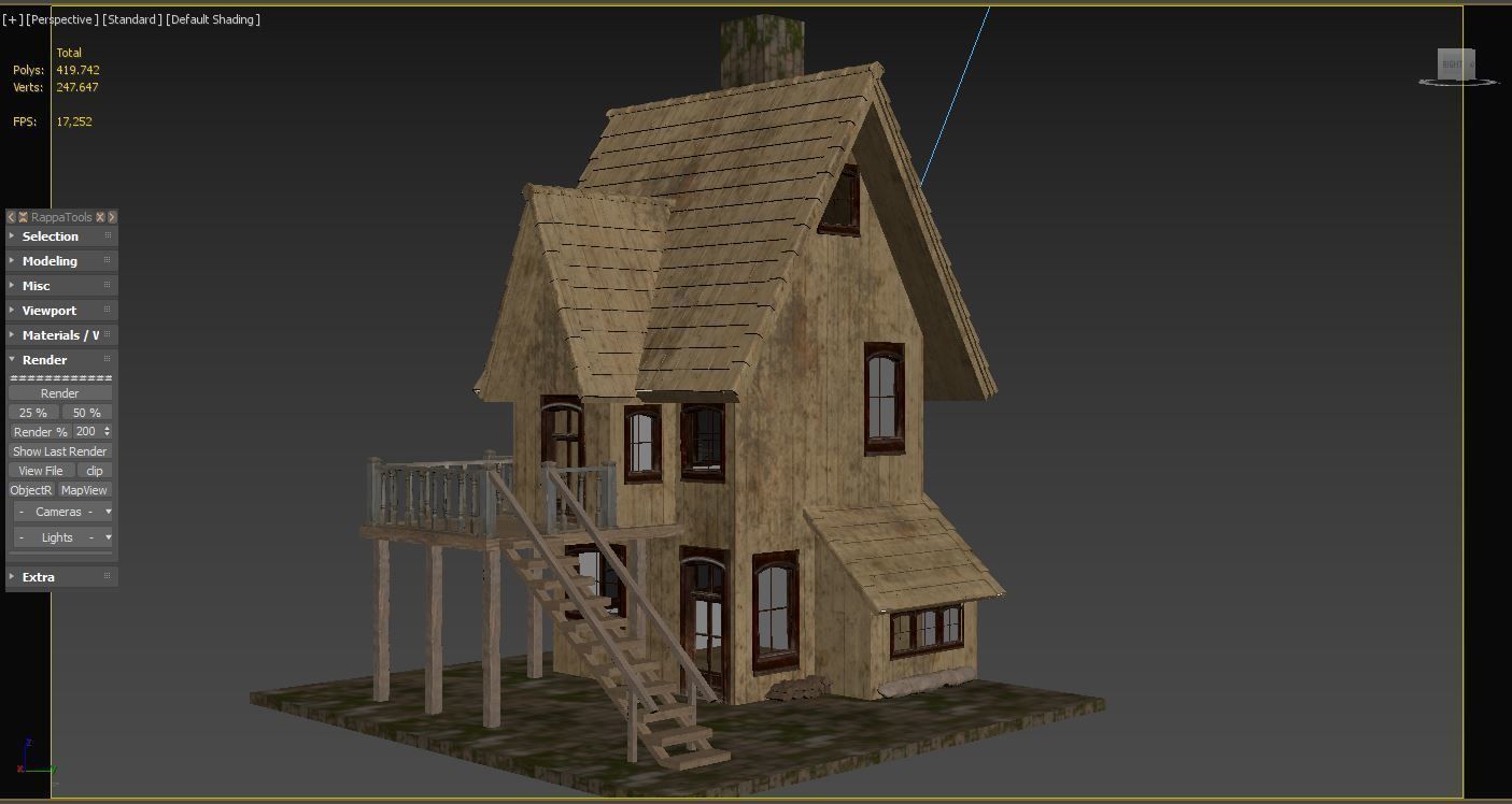 Wood Game Hause 3D model | CGTrader
