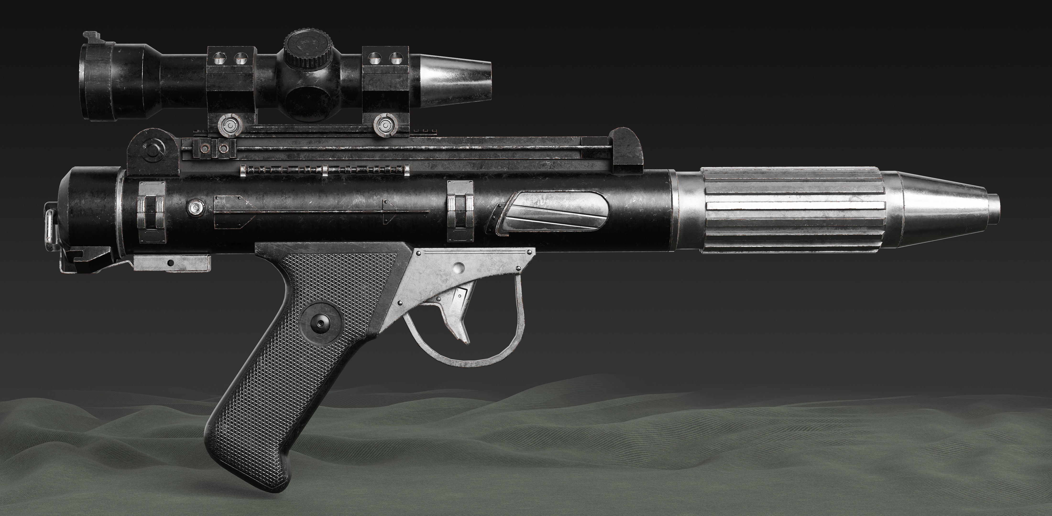 3D model DH-18 Sci-fi laser gun VR / AR / low-poly | CGTrader