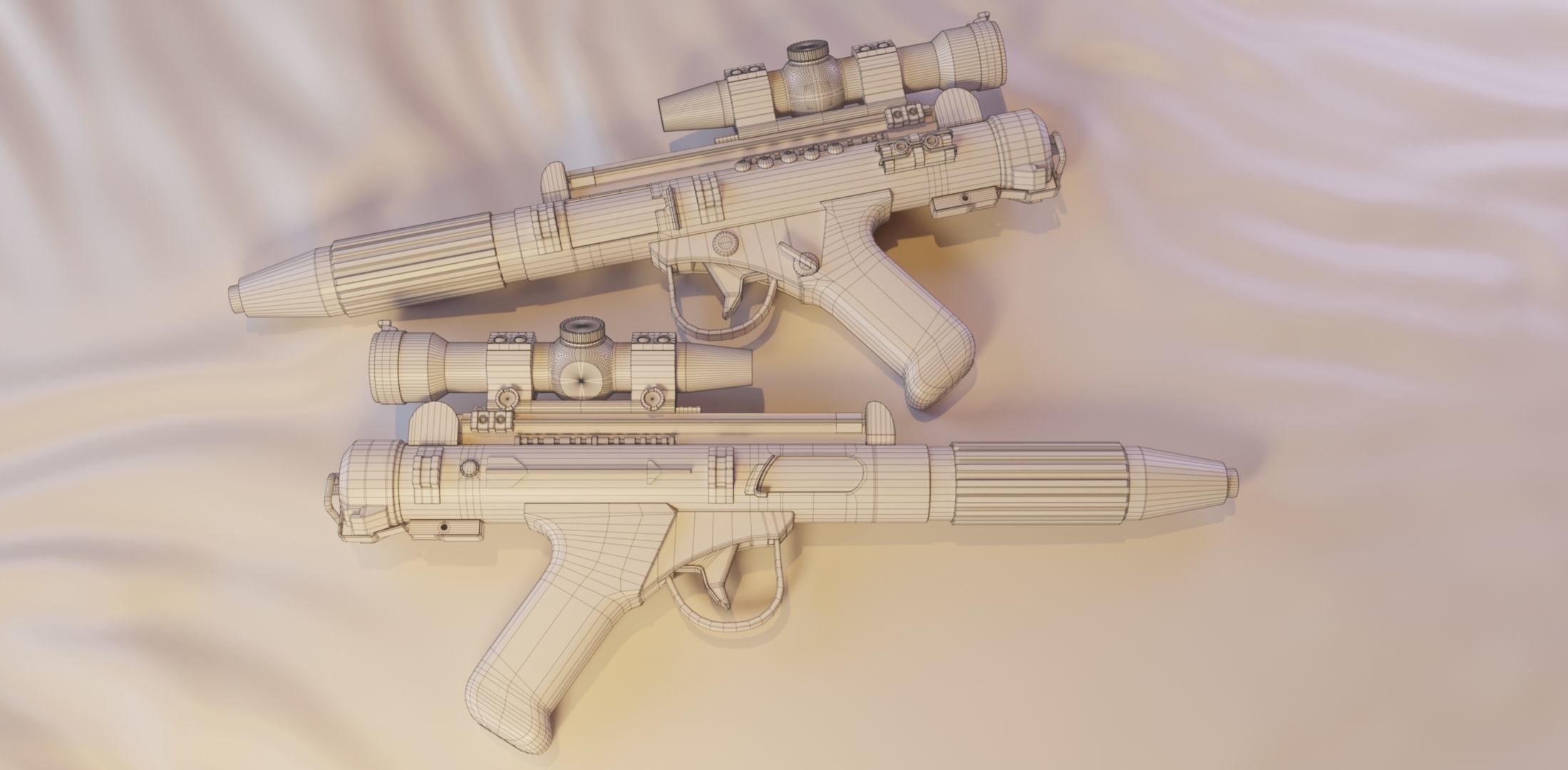 3D model DH-18 Sci-fi laser gun VR / AR / low-poly | CGTrader