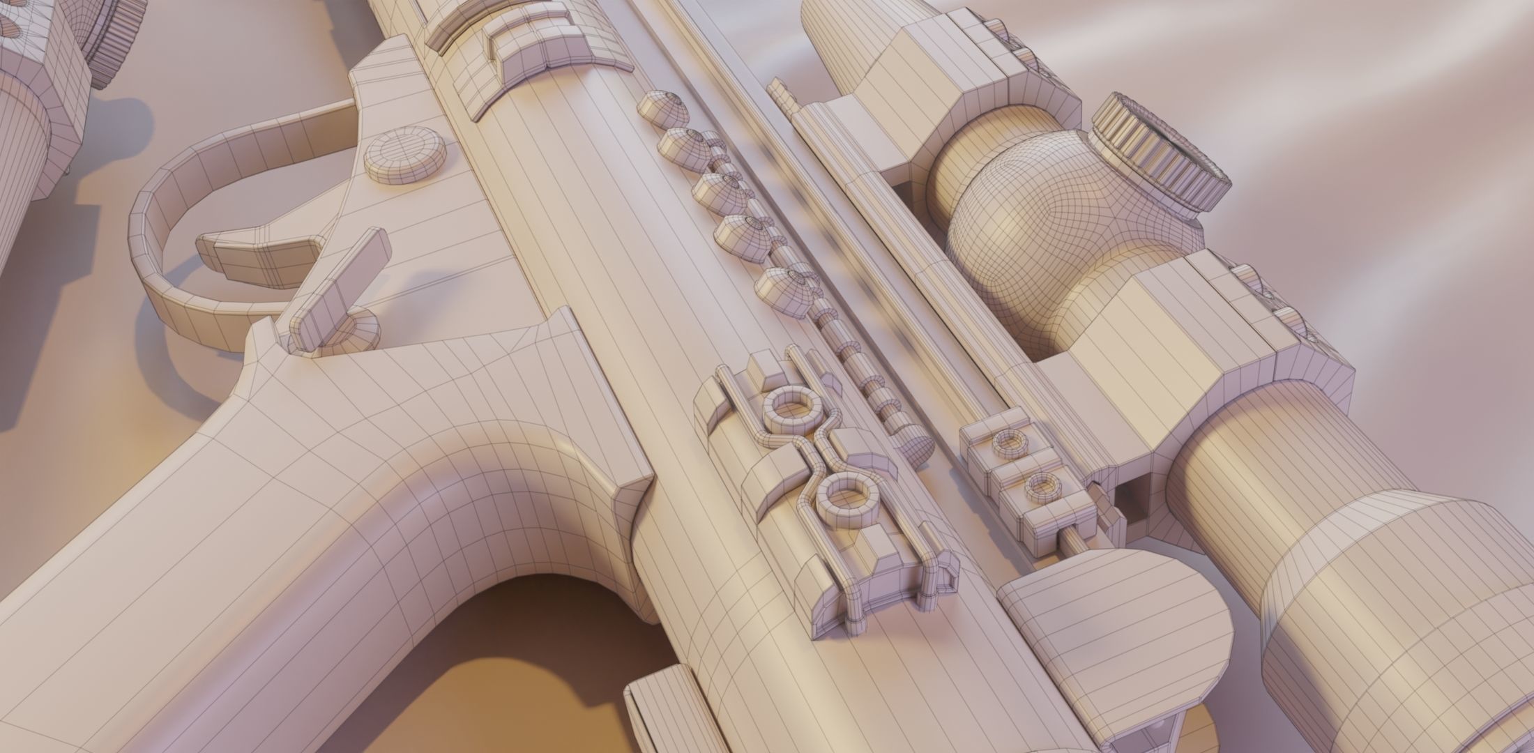 3D model DH-18 Sci-fi laser gun VR / AR / low-poly | CGTrader