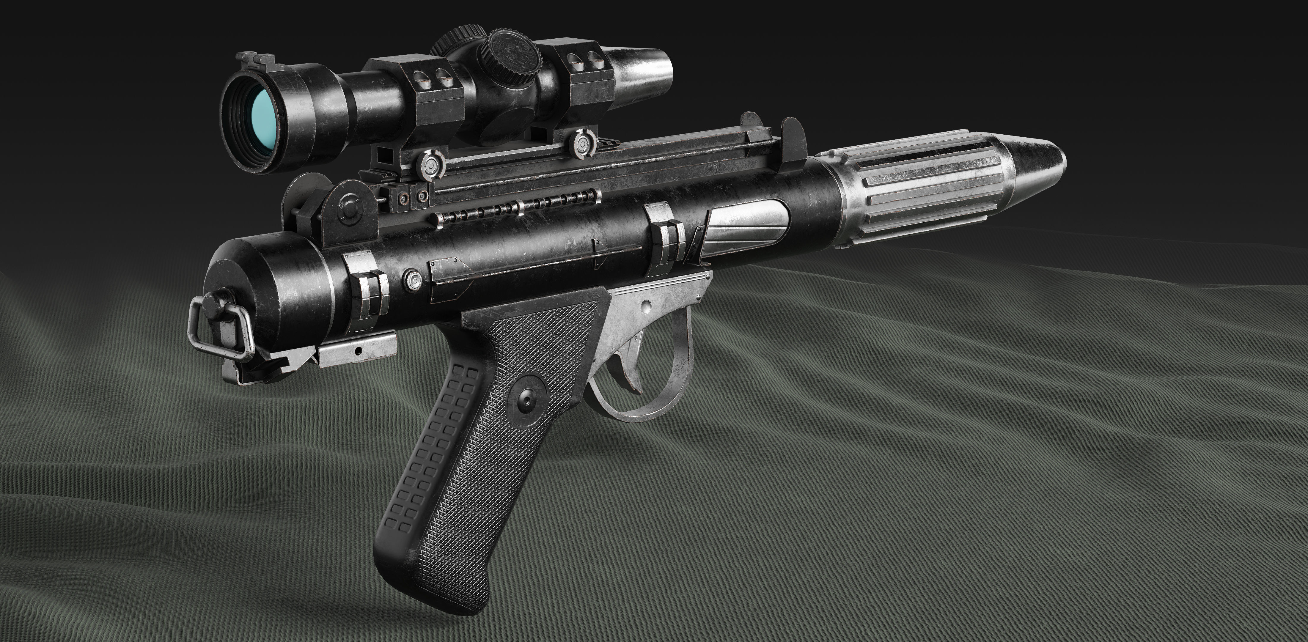 3D model DH-18 Sci-fi laser gun VR / AR / low-poly | CGTrader