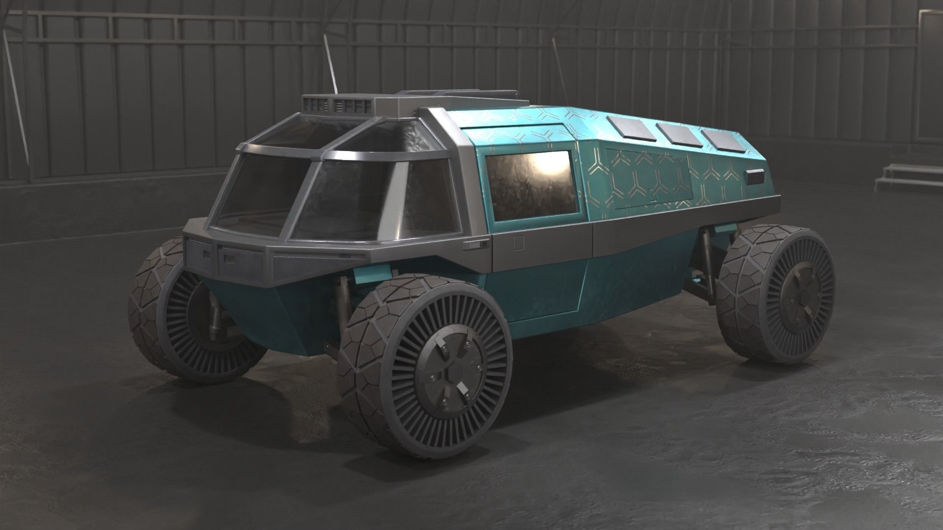 3D model Car SUV sci-fi VR / AR / low-poly | CGTrader