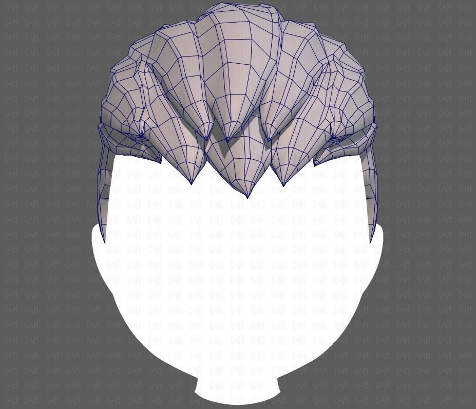 3D model Base Hair for Boy V41 VR / AR / low-poly | CGTrader