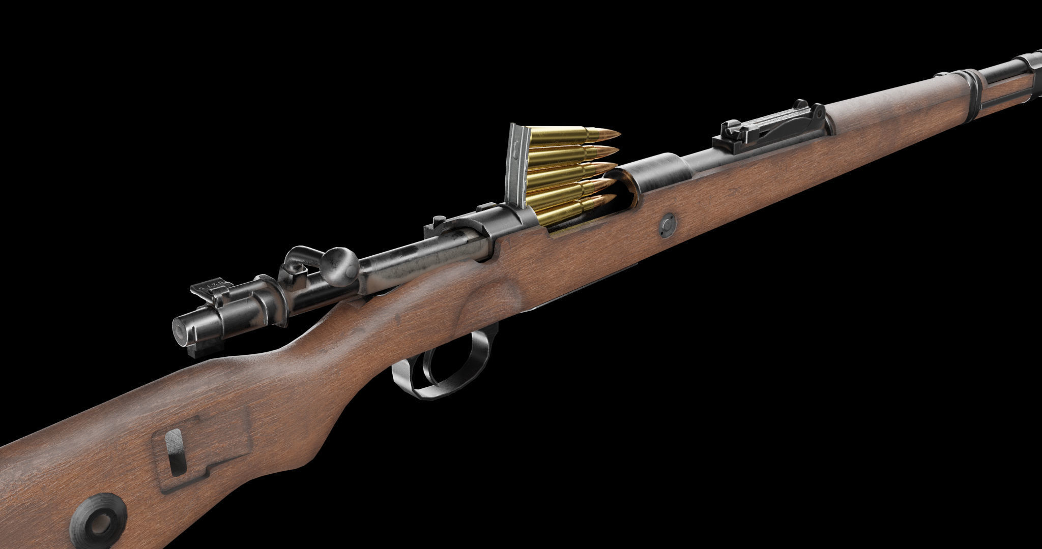 3D model Karabiner 98k VR / AR / low-poly | CGTrader