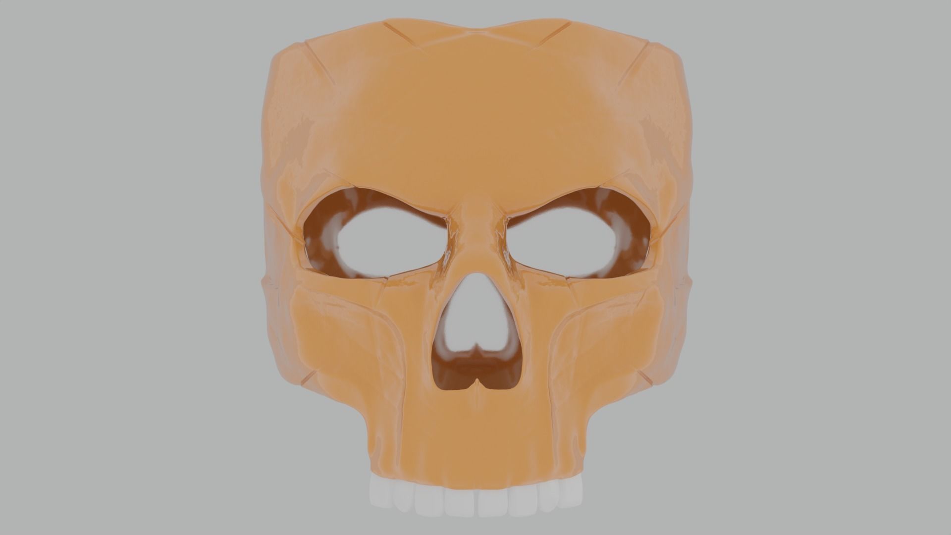 Half Skull Mask 3D model 3D printable | CGTrader